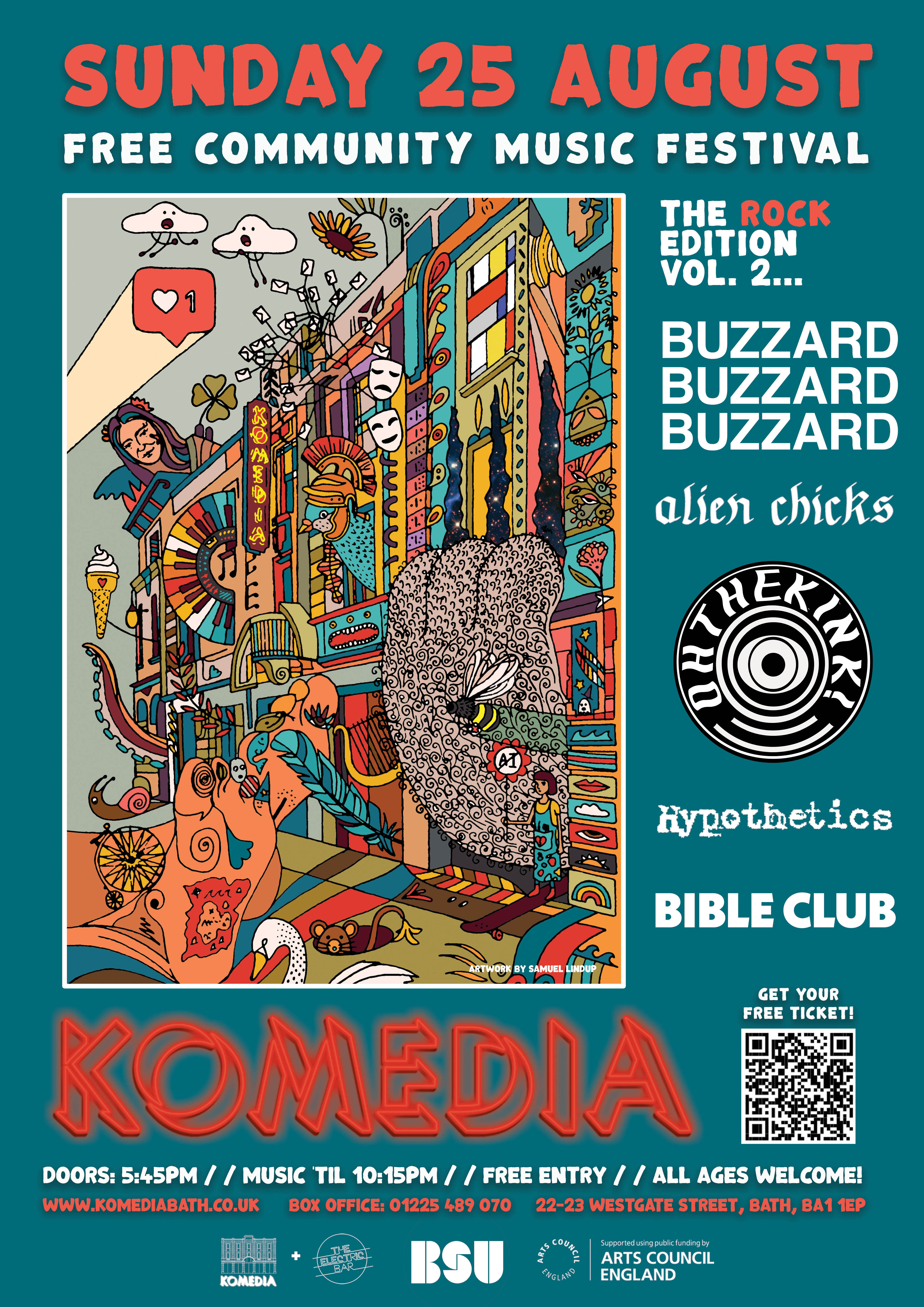 Free Community Music Festival: The Rock Edition Vol. 2 feat Grandmas House, Alien Chicks ...